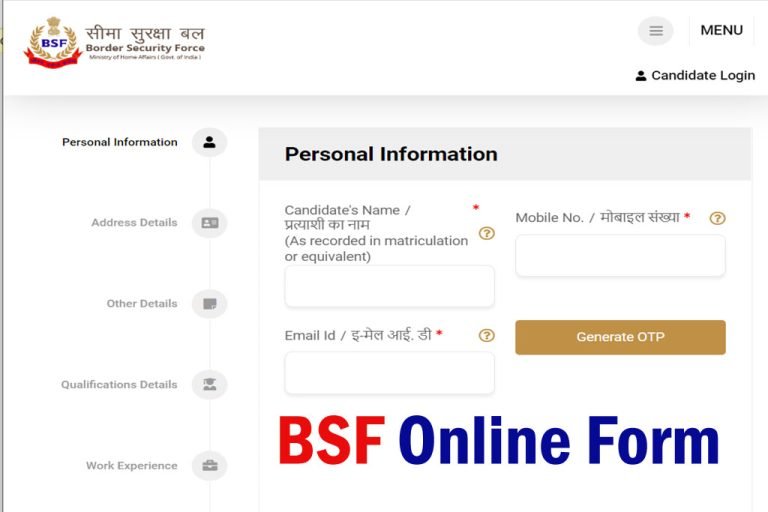 BSF Head Constable Radio RO RM Online Form 2022 Notification Released ...