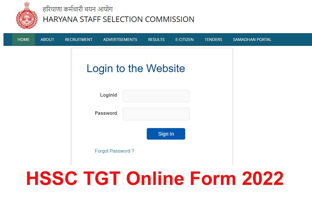 Haryana HSSC TGT Online Form 2022 Notification Released For 7471 Posts ...