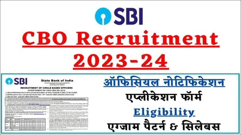 SBI CBO Recruitment 2023 Notification Released For 5280 Post ...