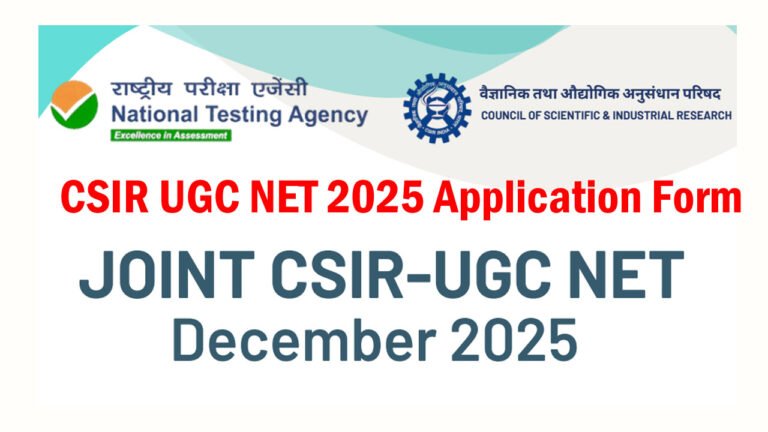 CSIR UGC NET 2025 Application Form Notification, Online Dates ...